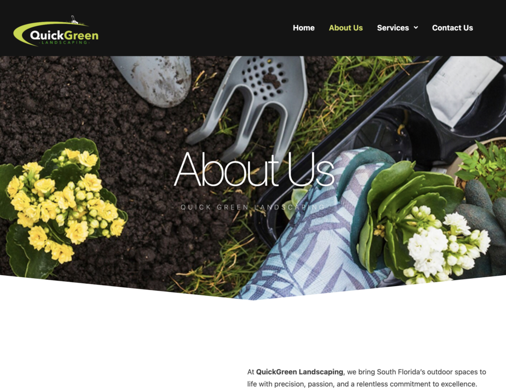 About Us | Quick Green Landscaping - Quick Green Landscaping